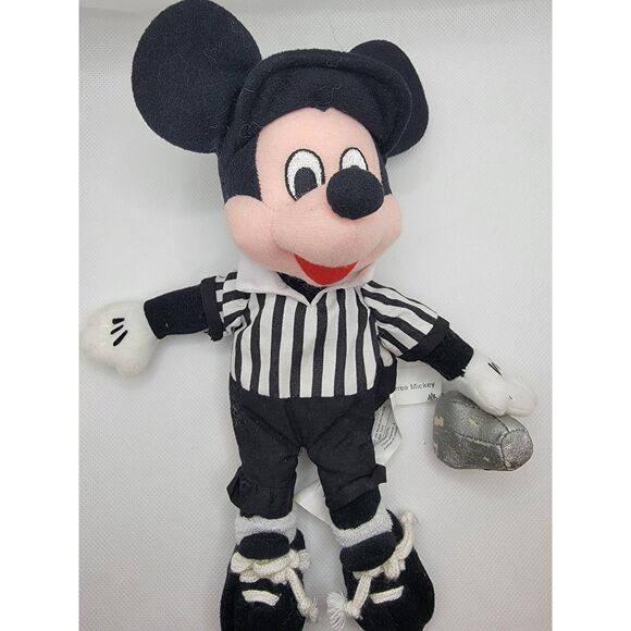Disney | Toys | The Disney Store Referee Mickey Bean Bag Plush 8 ...
